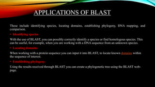 BLAST | PPTX | Operating Systems | Computer Software and Applications