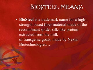 Biosteel by ambuj | PPT