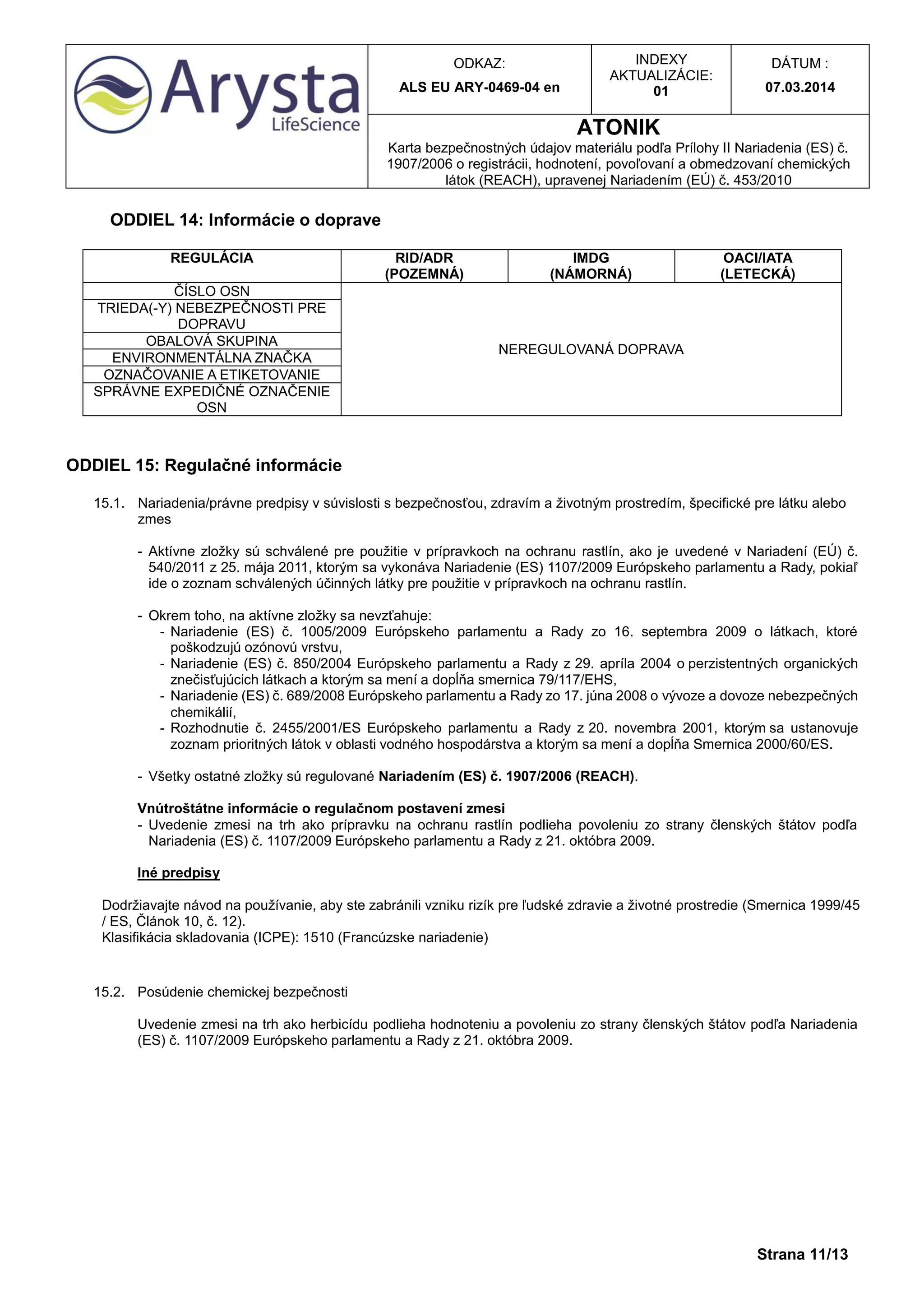 Biostimulant atonik msds | PDF