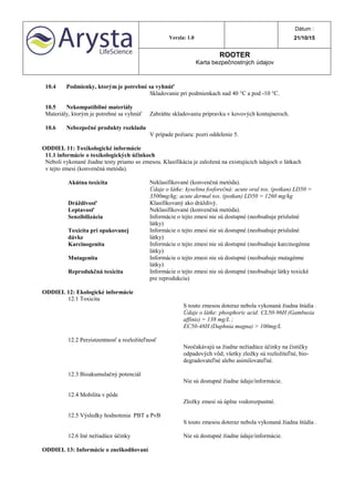 Biostimulant rooter msds | PDF