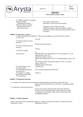Biostimulant rooter msds | PDF
