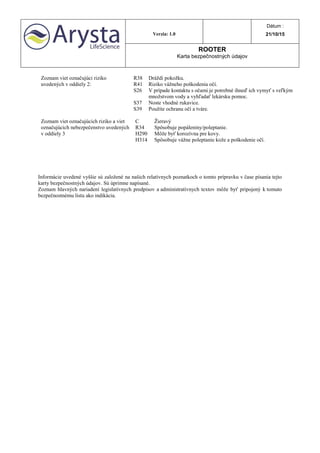 Biostimulant rooter msds | PDF