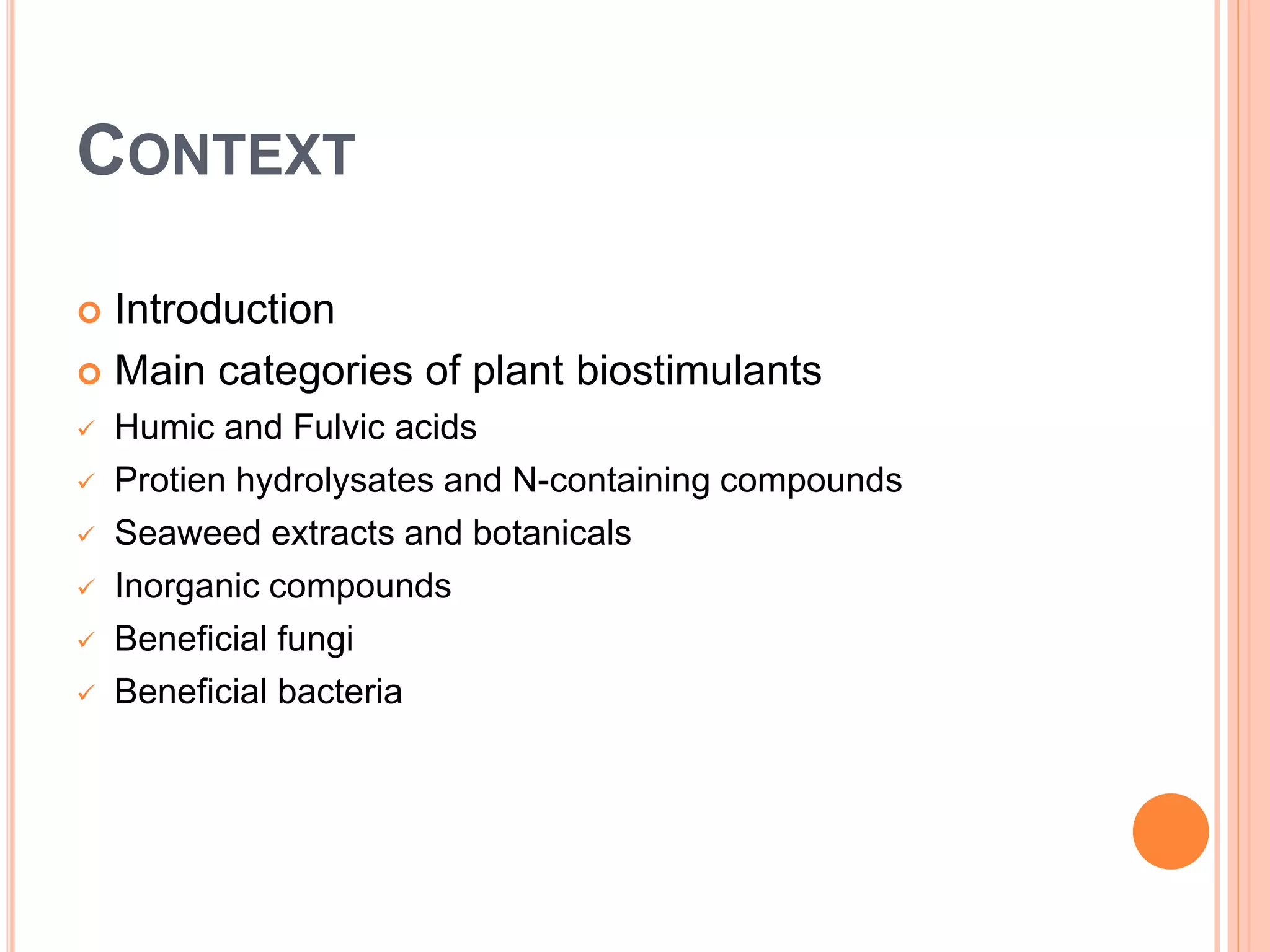 Biostimulants | PPTX