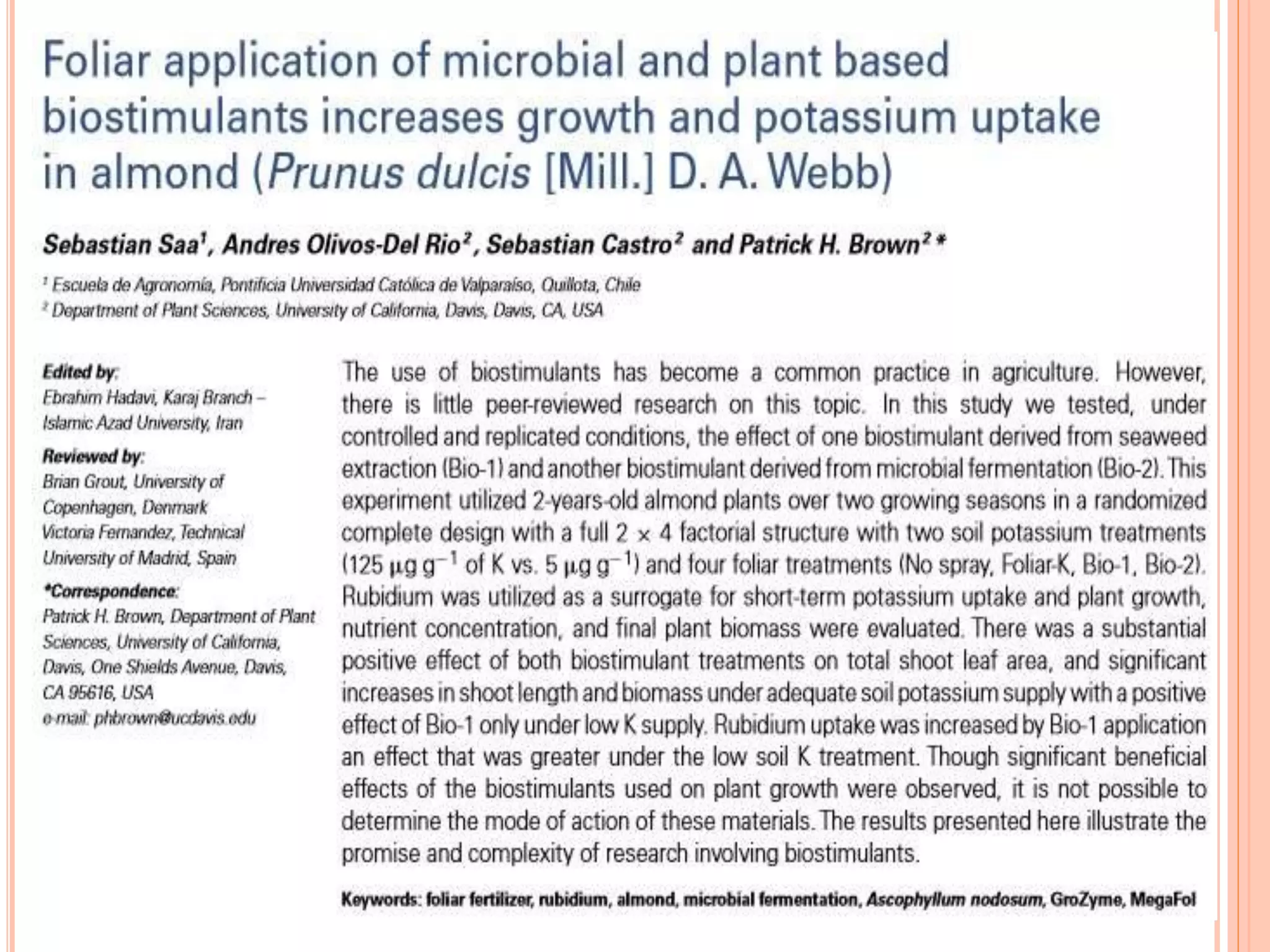 Biostimulants | PPTX