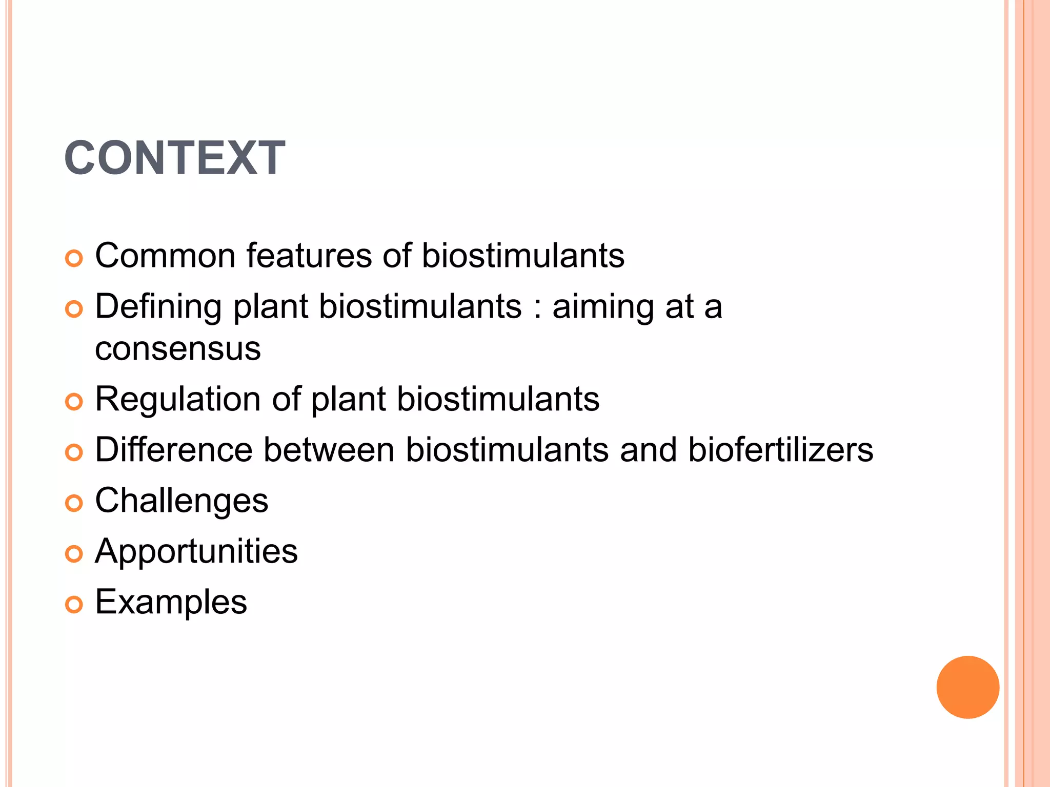 Biostimulants | PPTX