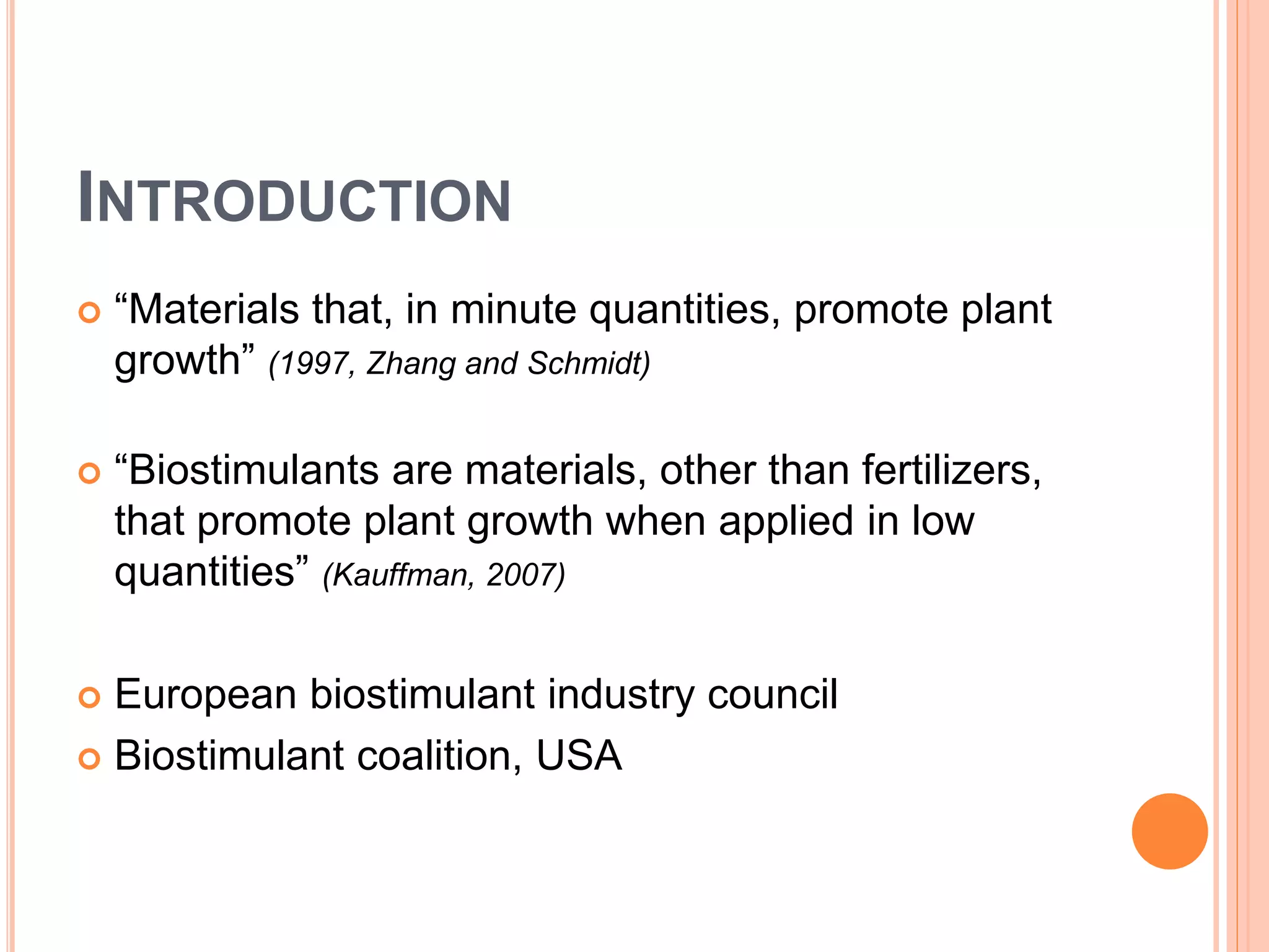 Biostimulants | PPTX