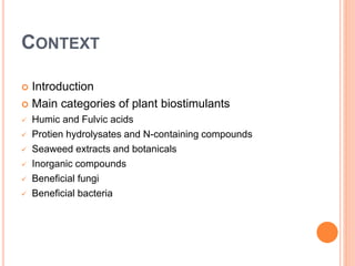 Biostimulants | PPTX