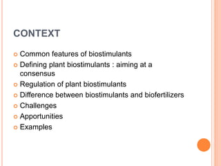 Biostimulants | PPTX | Agriculture | Industries