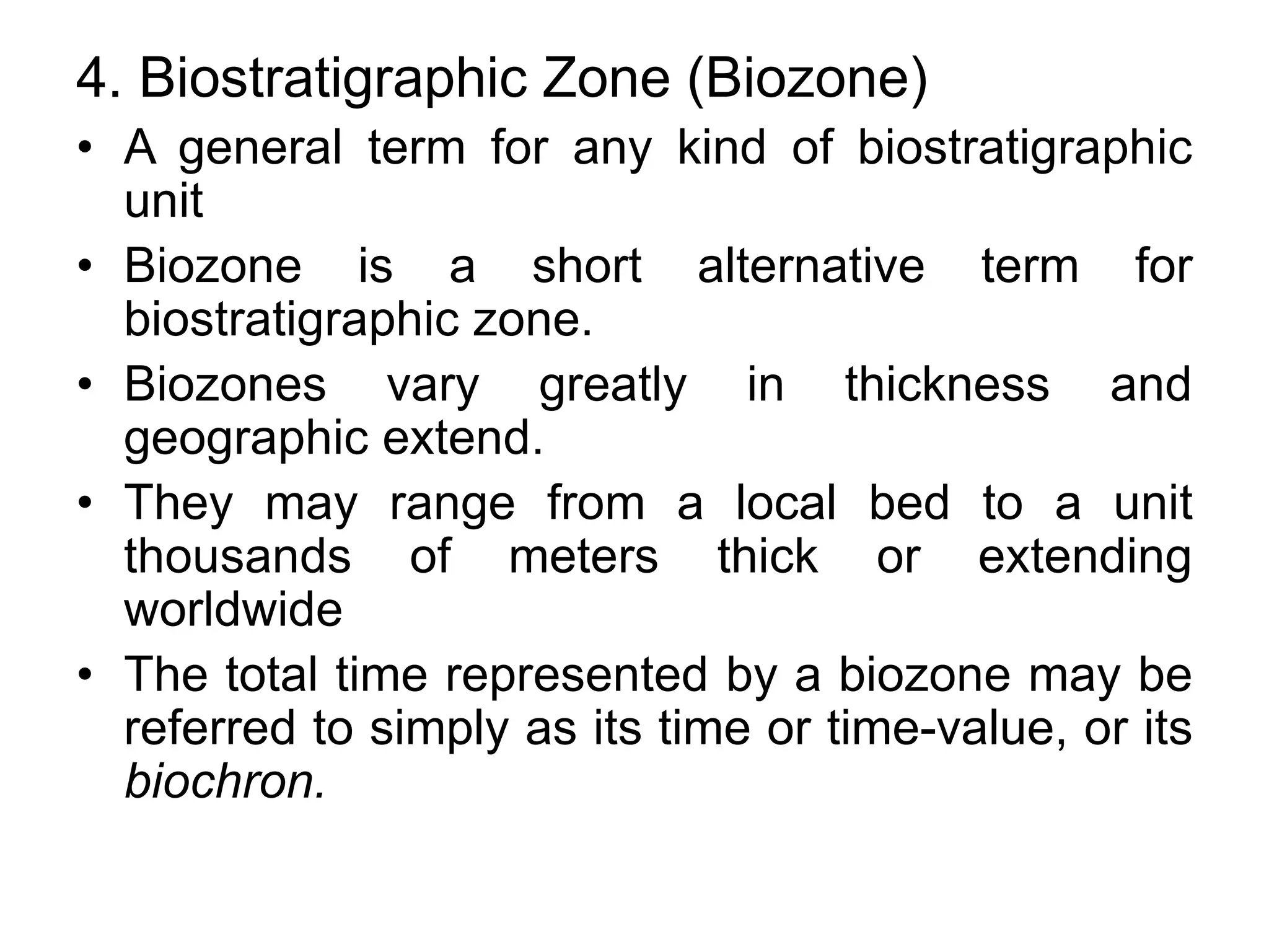 Biostratigraphic units Geology By Misson Choudhury | PPT