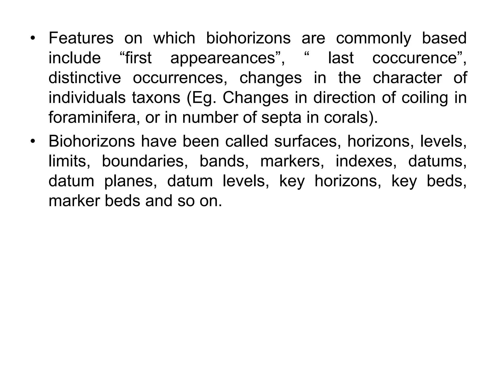 Biostratigraphic units Geology By Misson Choudhury | PPT