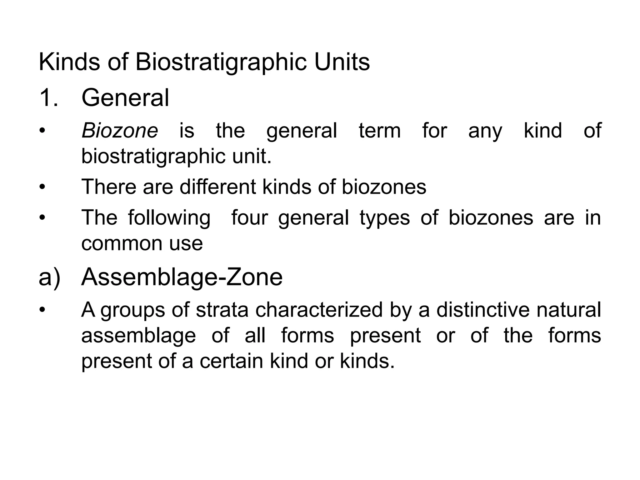 Biostratigraphic units Geology By Misson Choudhury | PPT