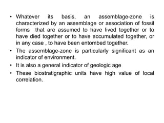 Biostratigraphic units Geology By Misson Choudhury | PPT