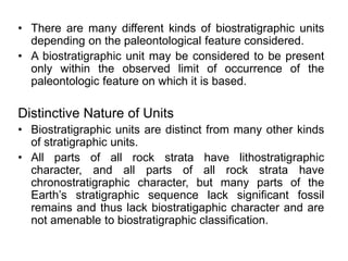 Biostratigraphic units Geology By Misson Choudhury | PPT