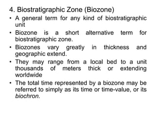 Biostratigraphic units Geology By Misson Choudhury | PPT