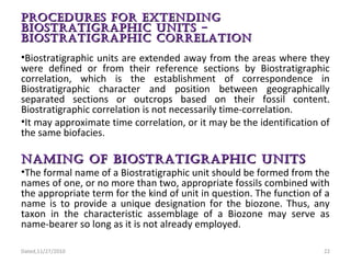 Biostratigraphy | PPT