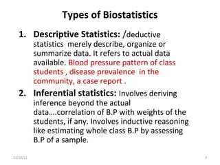 Bioststistic mbbs-1 f30may | PPT