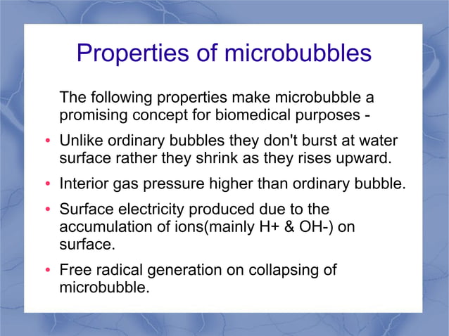 Biosurfactants and their application in microbubble preparation | PDF ...