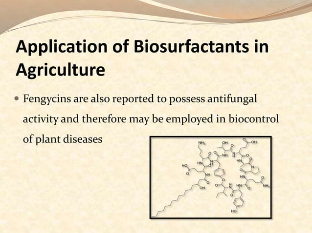 Biosurfactants production and applications. | PPTX