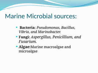 Production and Applications of marine microbes- Biosurfactants | PPTX