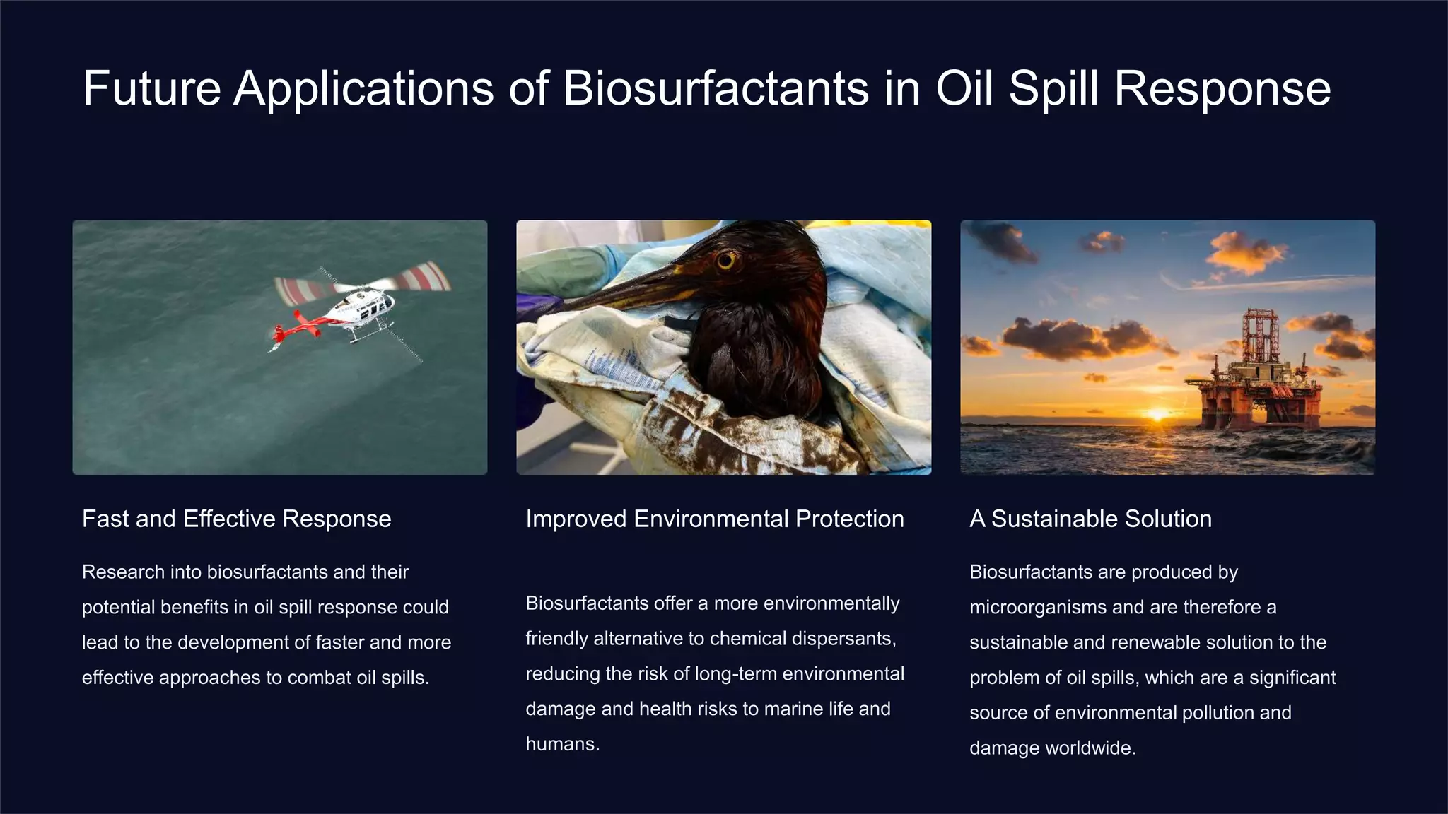 Biosurfactants: An Environmentally Friendly Solution for Oil Spills | PPTX