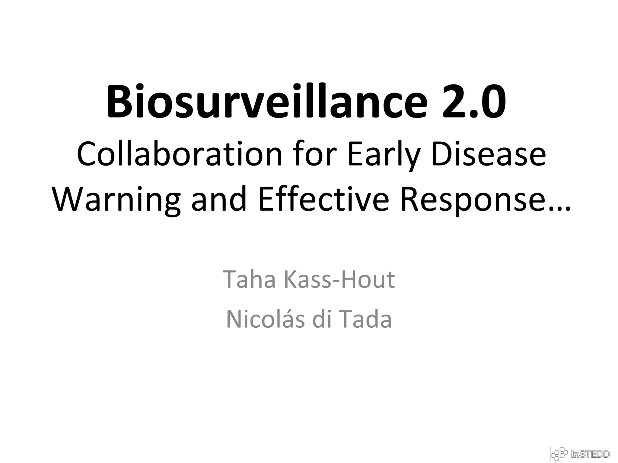 Biosurveillance 2.0 | PPT