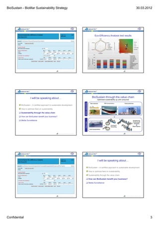 BioSustain - BioMar Sustainability Strategy 2012 | PDF