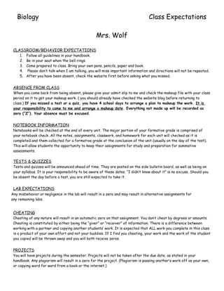 Bio syllabus2013forblog | DOC | Educational Assessment | Education