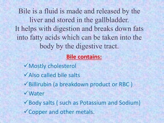Biosynthesis of Bile Acid | PPTX