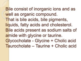 Biosynthesis of Bile Acid | PPTX