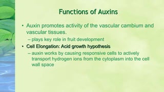 Biosynthesis and applications of plant growth regulators | PPTX