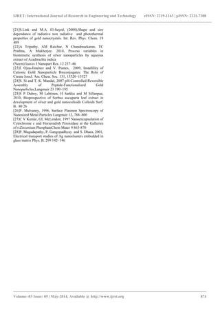 Biosynthesis and characterization of silver nanoparticles using ficus benghalensis leaf extract ...