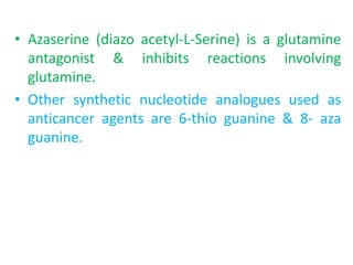 Biosynthesis of purine & pyrimidine | PPTX