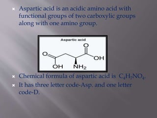 ASPARTATE AMINO ACID | PPTX