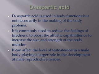 ASPARTATE AMINO ACID | PPTX
