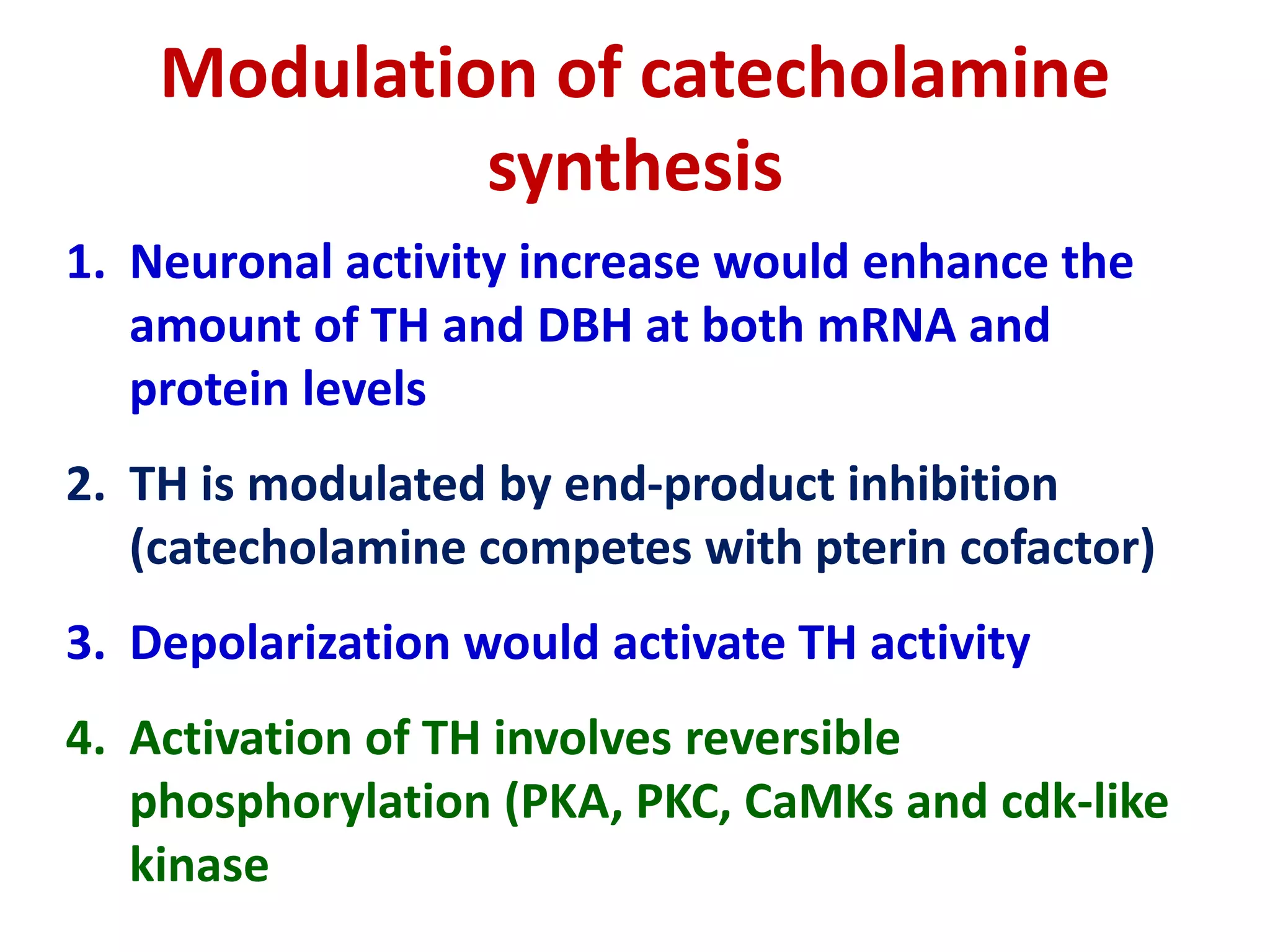 Biosynthesis of catecholamines | PPTX
