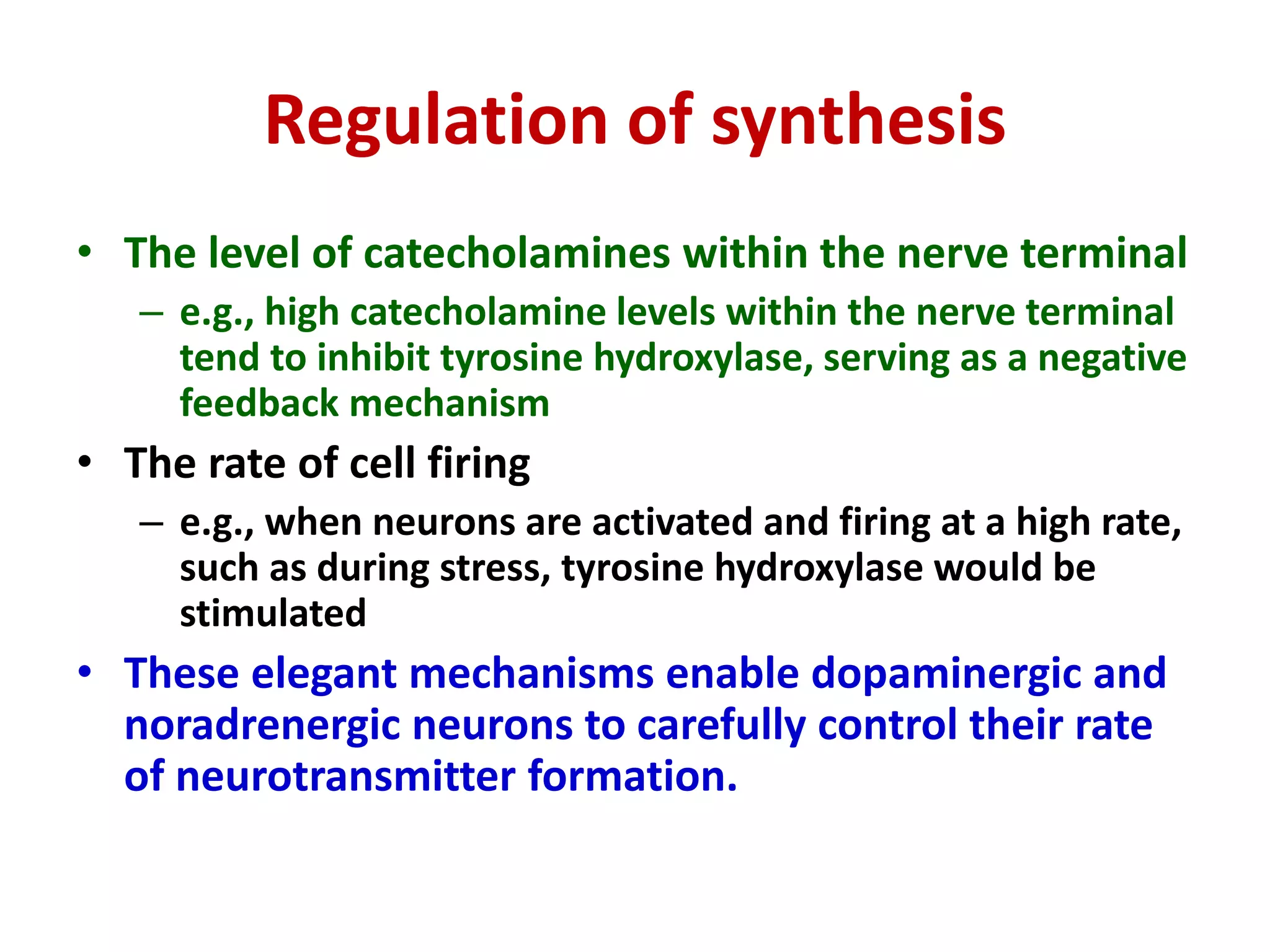 Biosynthesis of catecholamines | PPTX