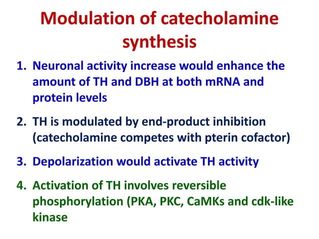 Biosynthesis of catecholamines | PPTX