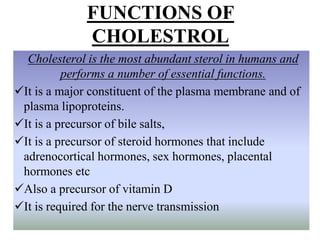 BIOSYNTHESIS OF CHOLESTEROL | PPTX