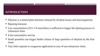 Biosynthesis of ethylene and its regulation .pptx