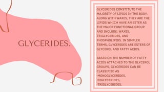 Biosynthesis of glycerides, phospholipids and cholesterol | PDF