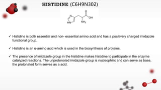 Biosynthesis of histidine | PPTX