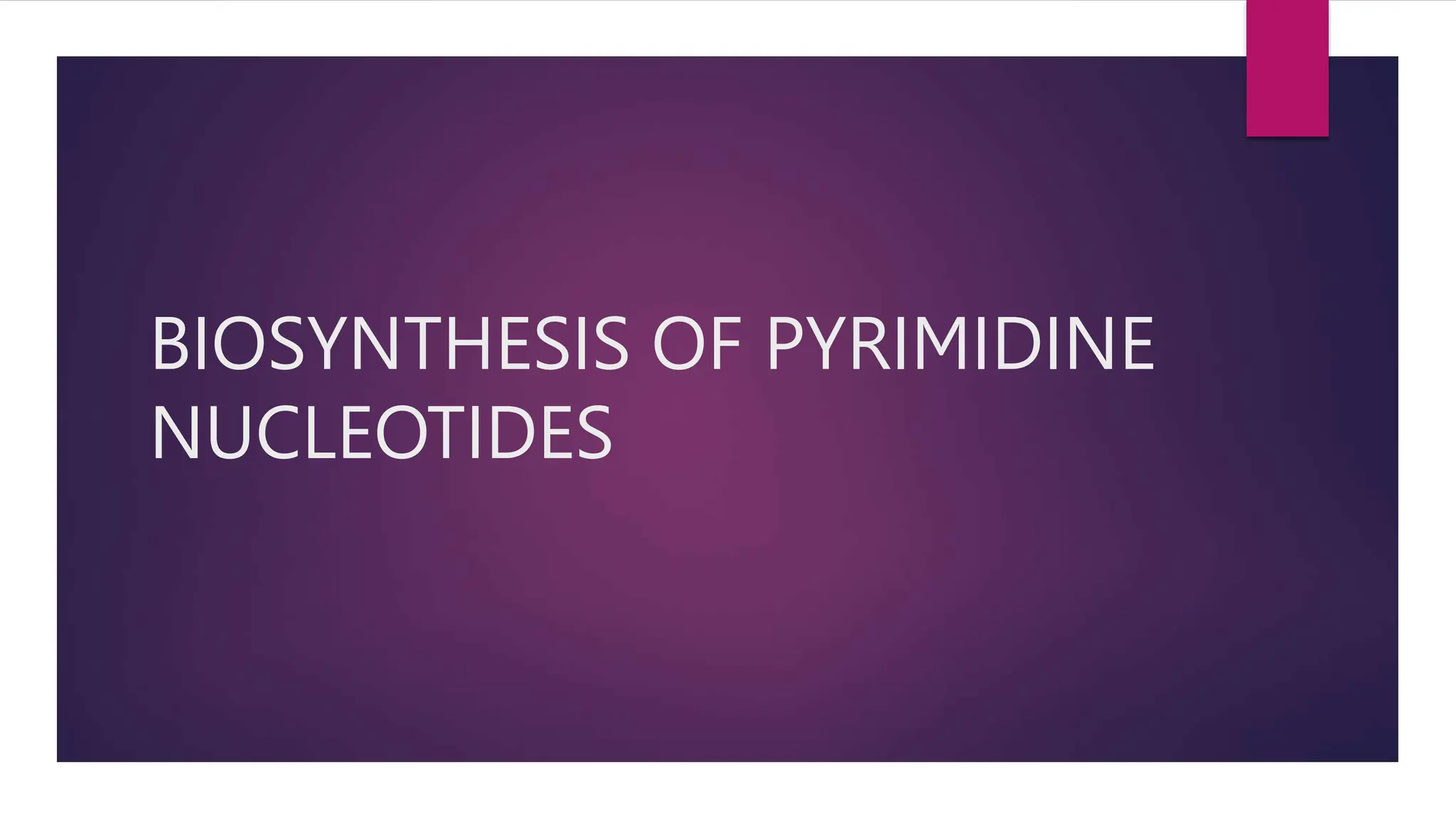 biosynthesis of nucleotides in biochemistry metabolism pptx | PPTX