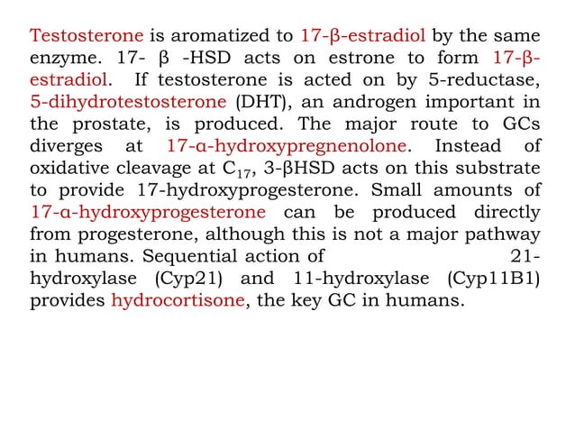 Biosynthesis of steroids | PPT | Hormonal Disorders | Endocrine and Metabolic Diseases