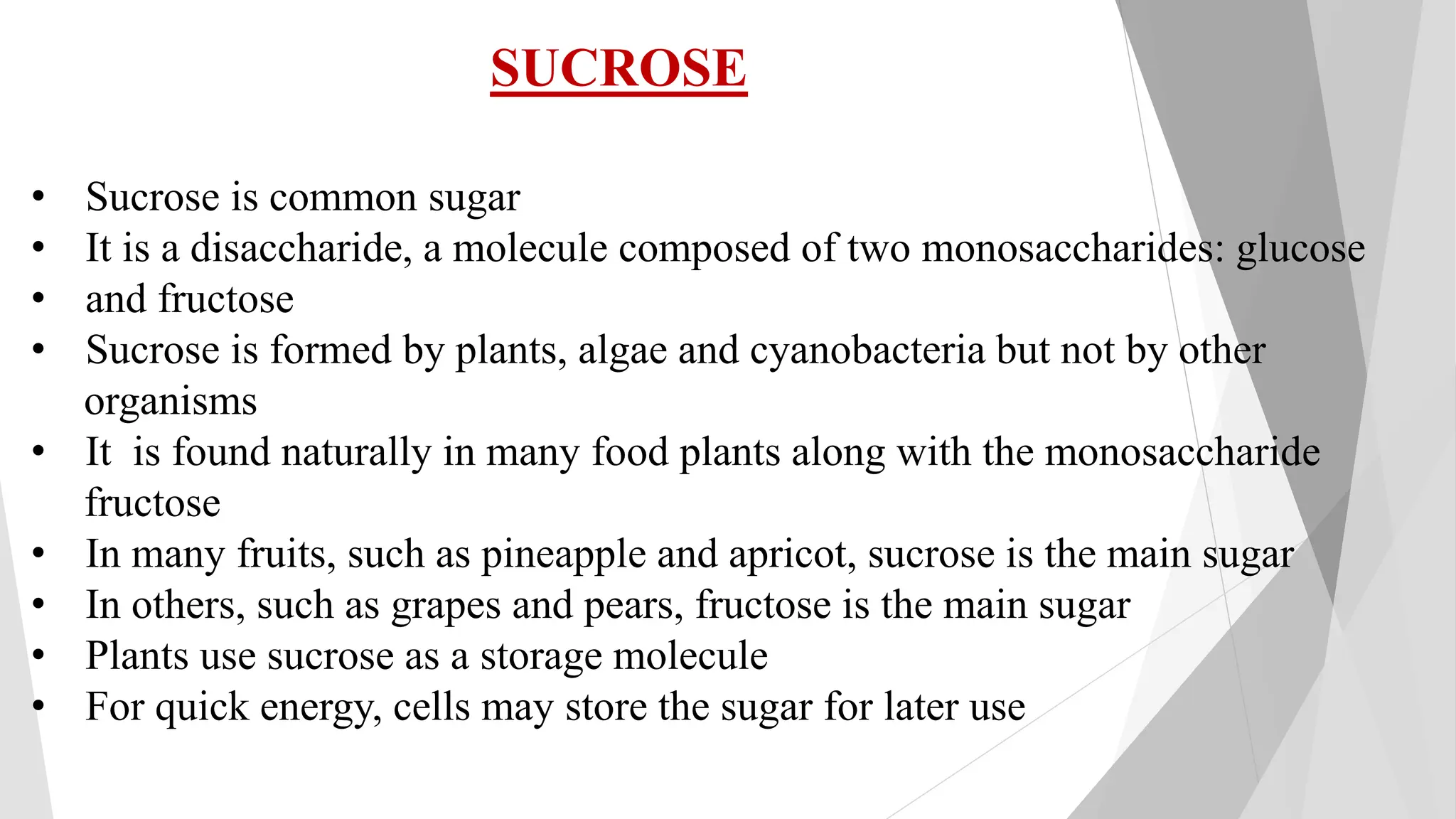 BIOSYNTHESIS OF SUCROSE IN PLANTSN BACTERIA | PDF