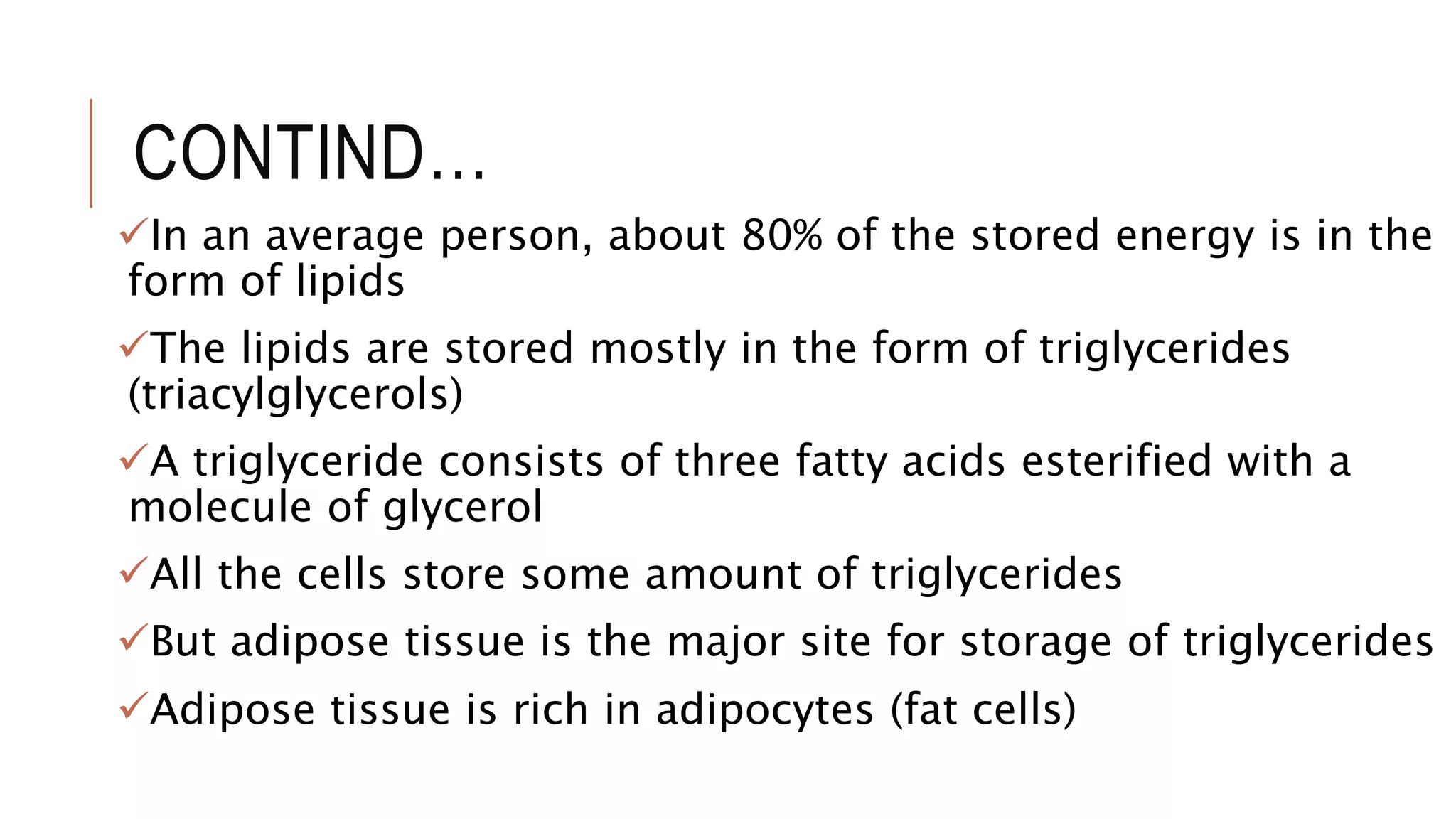 Biosynthesis of triacylglycerol | PPTX