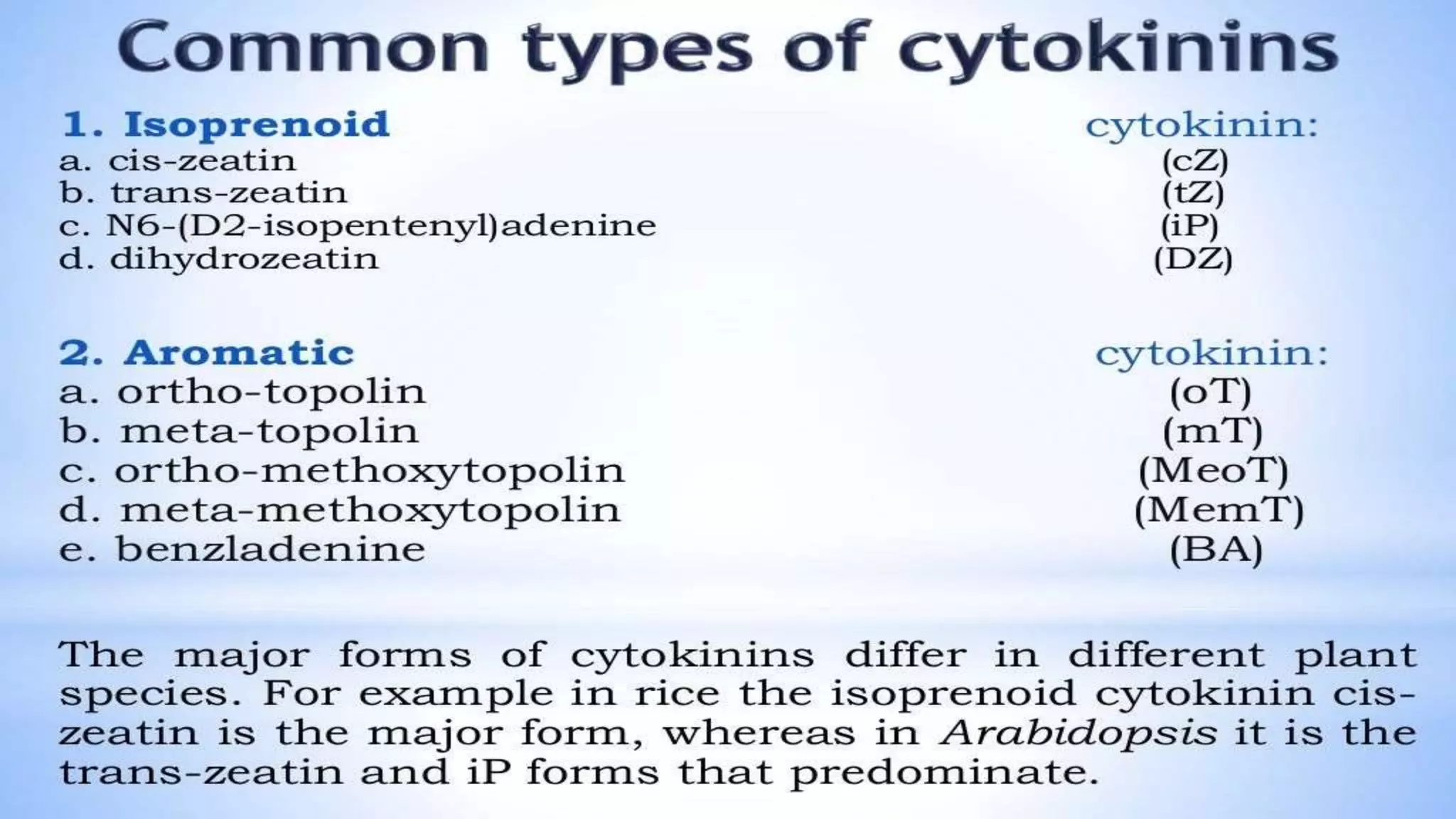 Biosynthesis, translocation, physiological role of cytokinins.pptx