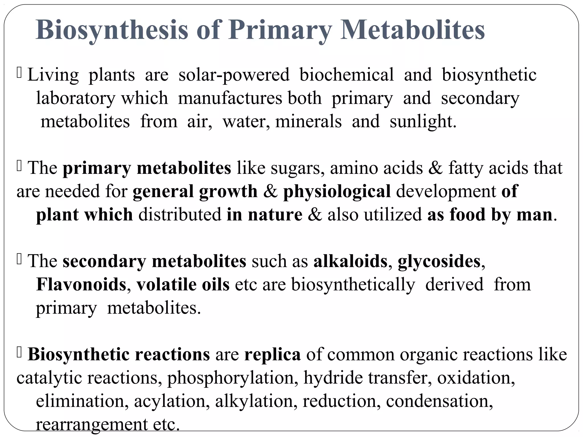 Biosynthetic pathways by pooja | PPT