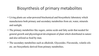 Biosynthetic pathways for natural products.pptx