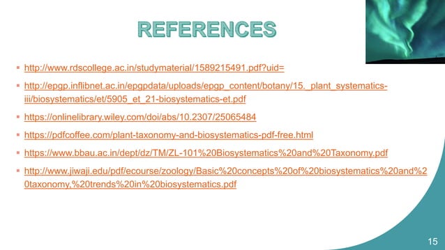 Biosystematics.pptx | Science