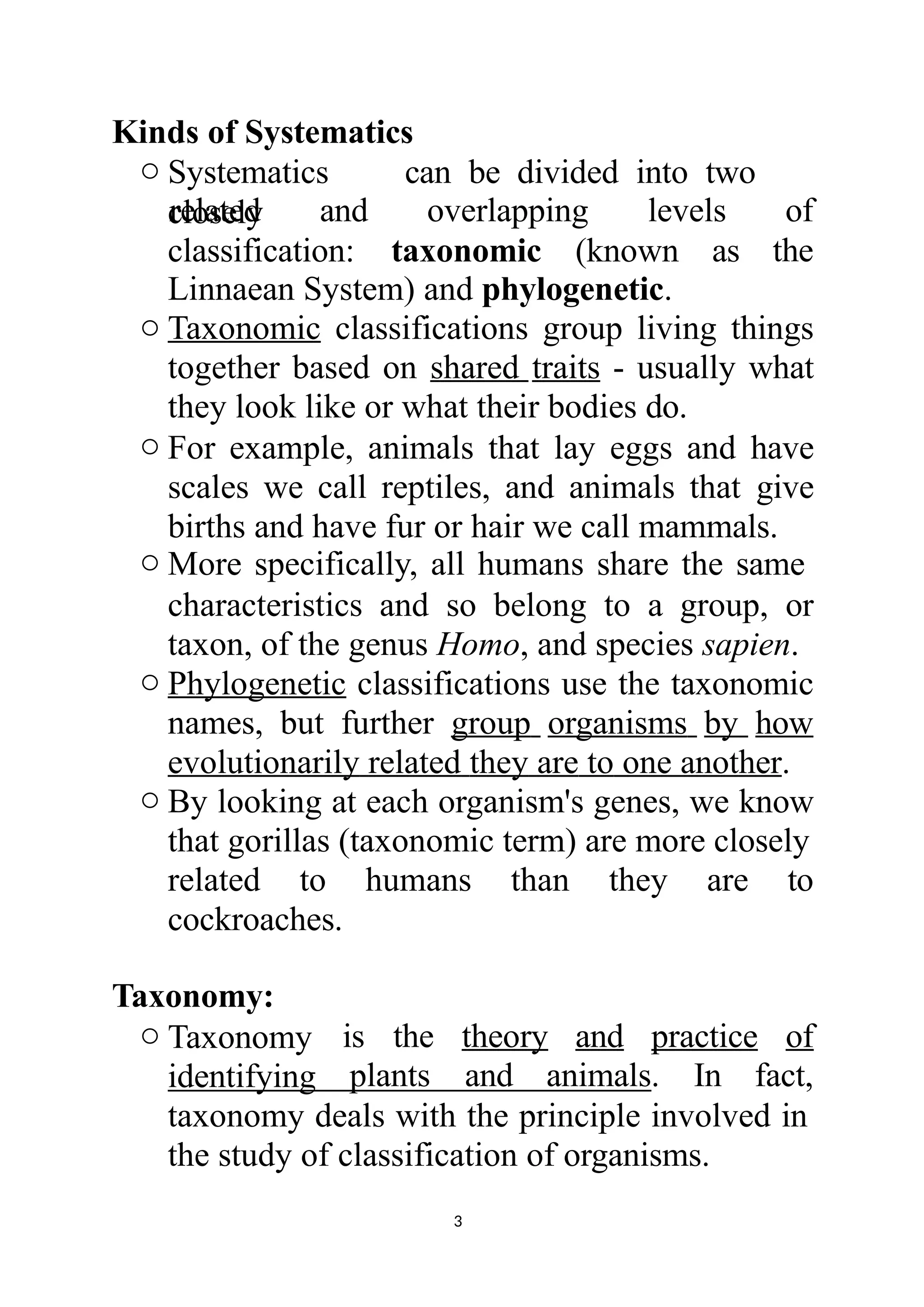 Biosystematics and Taxonomy , classification notes.pptx | Biological ...